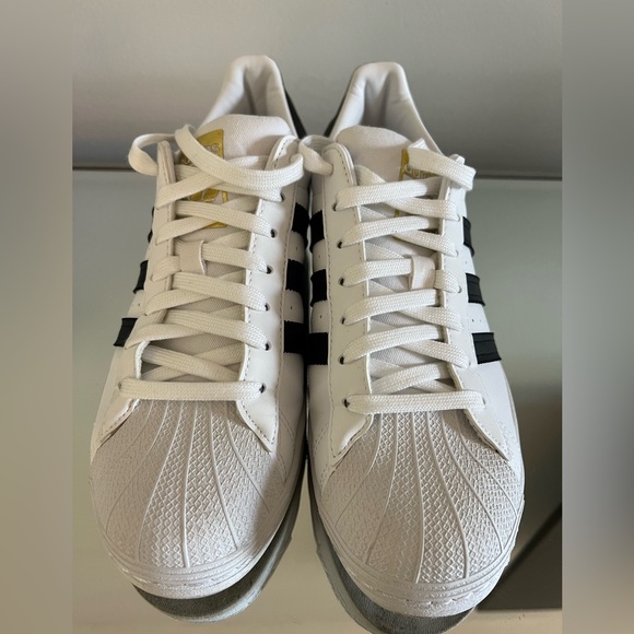 adidas | Shoes | Adidas Superstar Black And White Shell Toe Shoes Worn ...